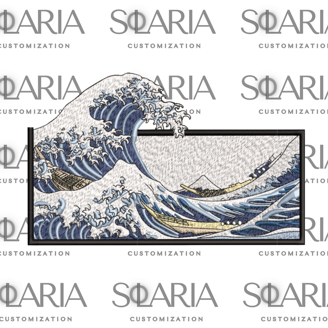 Wave Embroidery Designs, Sea Embroidery Designs, Symbol Embroidery ...