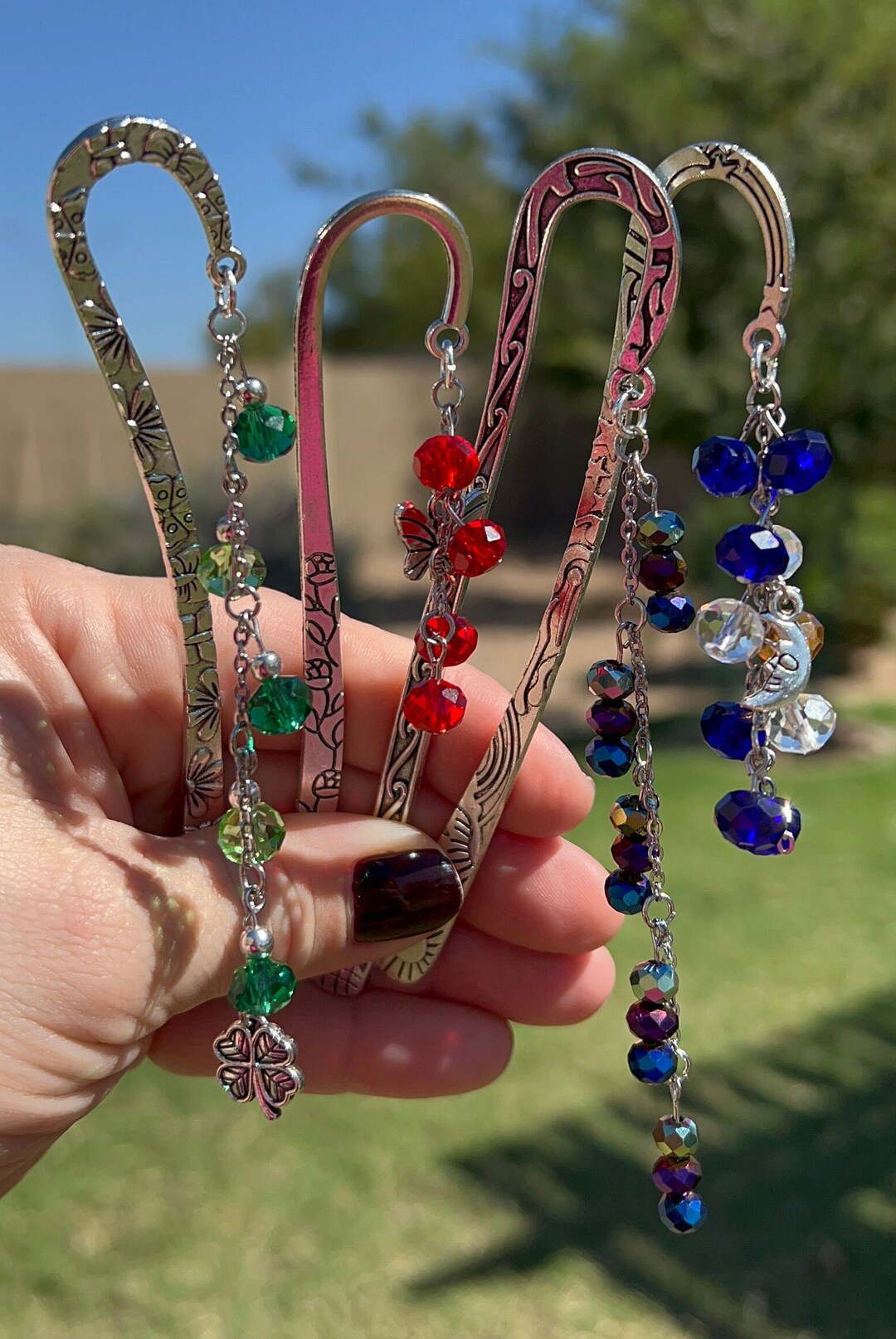 Beaded Chain Bookmarks - Etsy