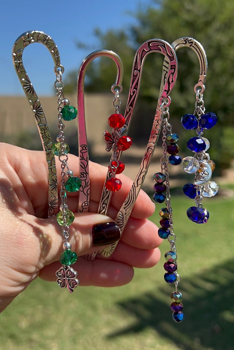 Beaded Chain Bookmarks - Etsy
