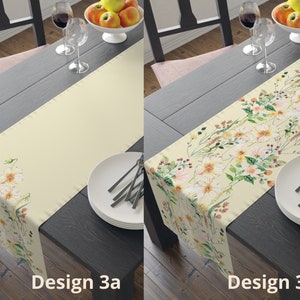 Wildflower Table Runner, Floral Table Runner, Spring Table Runner, Gift ...