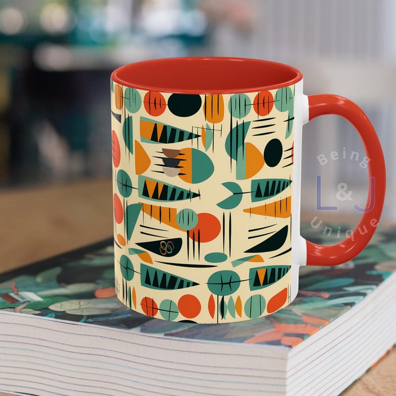 Mid Century Mug - Etsy
