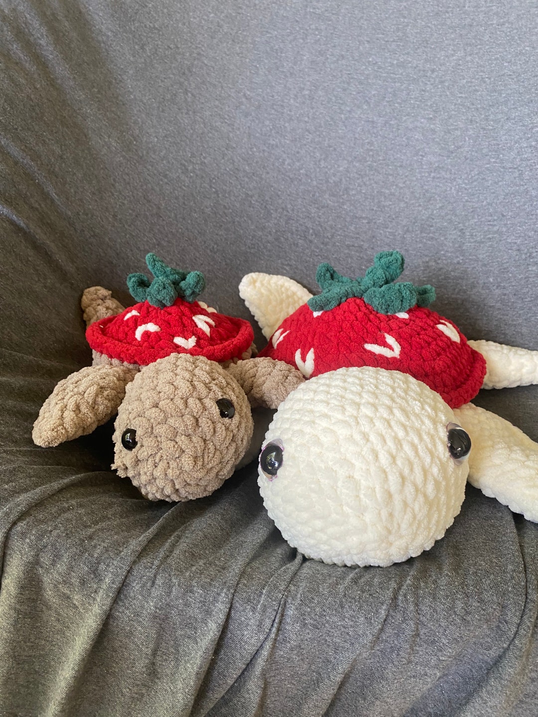 Crochet Strawberry Turtle - Etsy