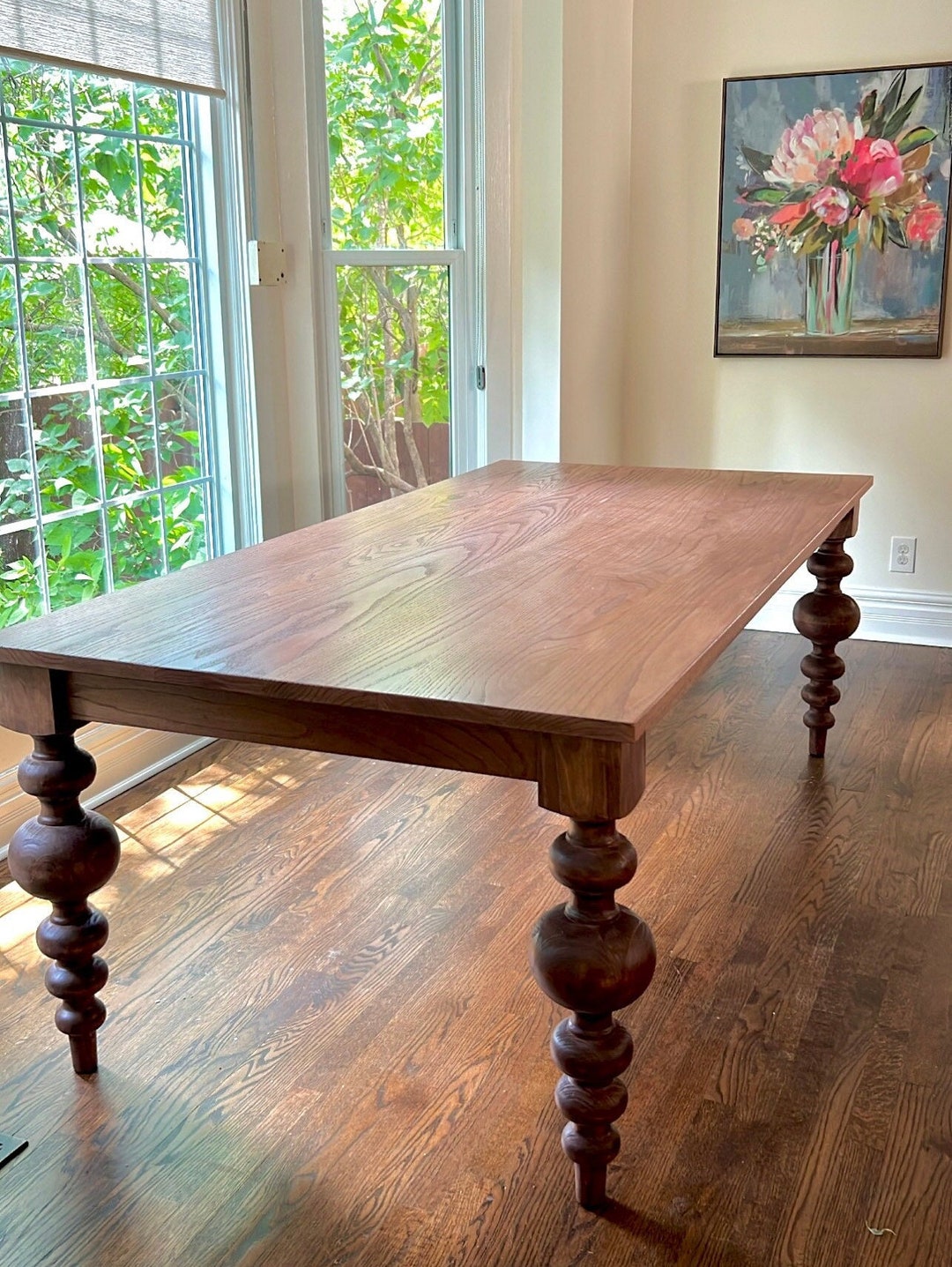 Table and Chairs, Table and Bench, Custom Farmhouse Table, Dining Room ...