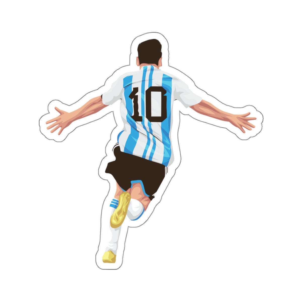 Leo Messi Sticker Argentina World Cup Champion - Etsy