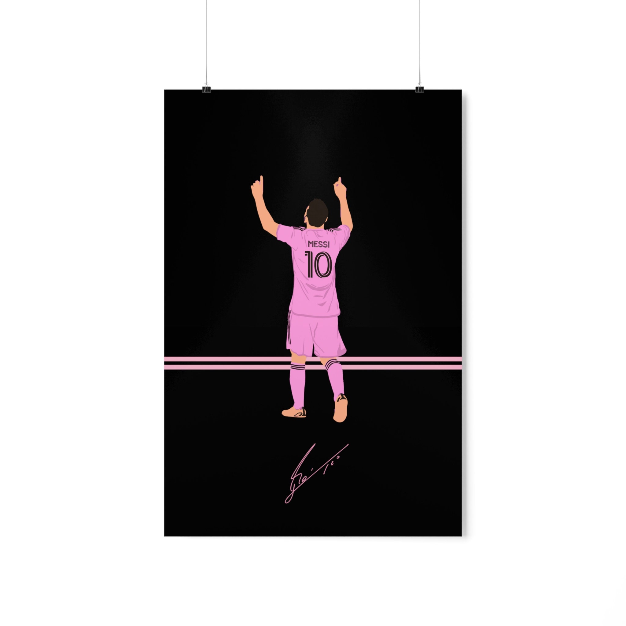 Messi POSTER Premium Matte Vertical Miami Inter Fan Gift - Etsy