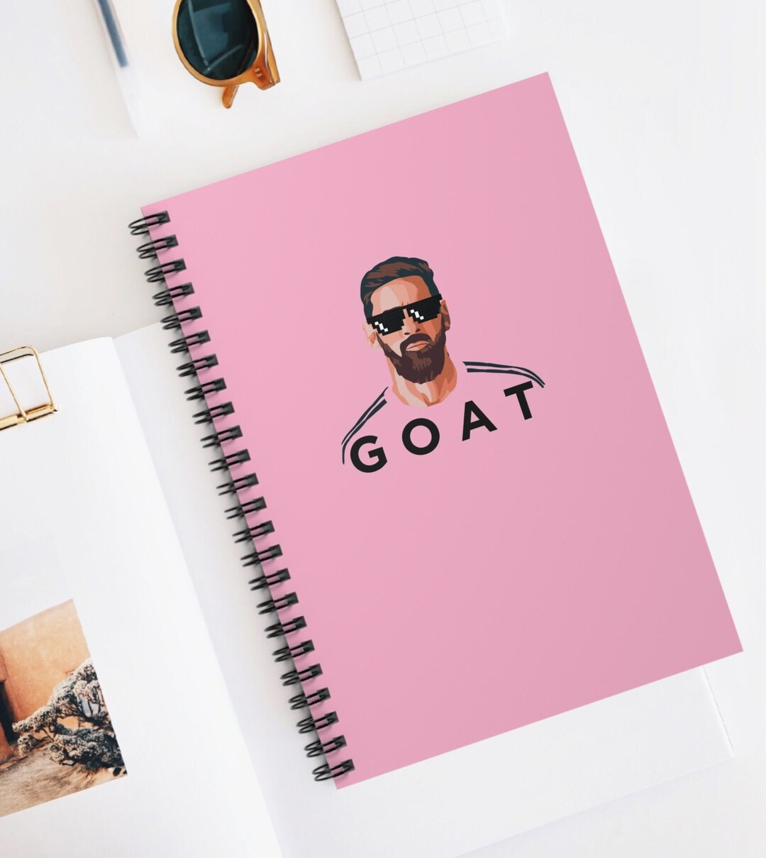 Messi NOTEBOOK SPIRAL Ruled Line Inter Miami CF Merch - Etsy