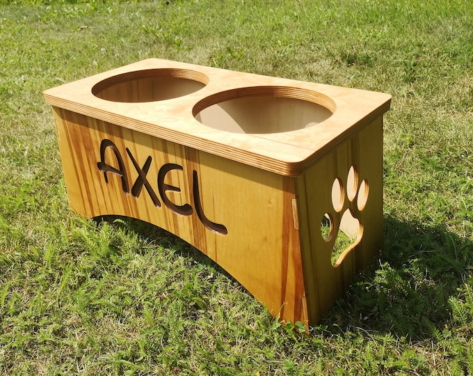 CNC Plan for This Dog Dish Stand - Etsy Canada