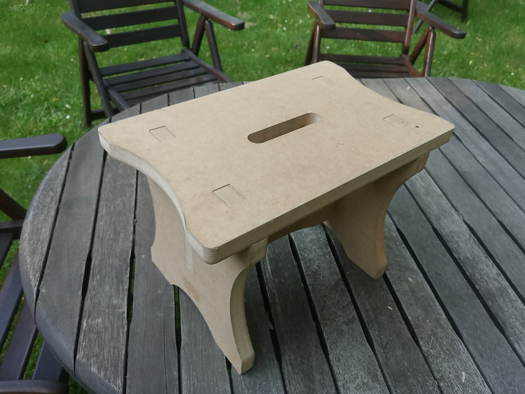 Wooden Step Stool CNC DIGITAL Project | DXF | Instant Download | Diy - Etsy