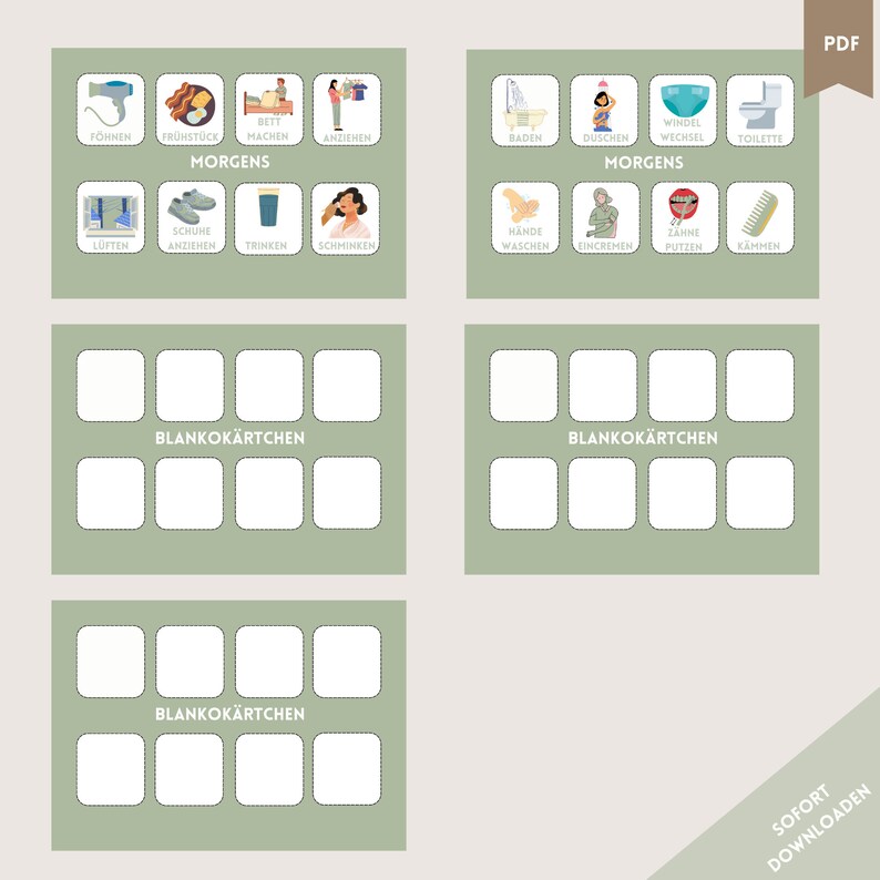 Routine Cards Adult Visual Routine Cards Seniors Help Adults Daily ...