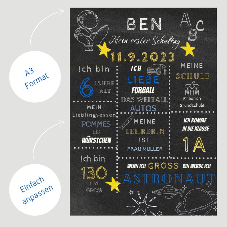 Milestone Board for School Enrollment Milestone Poster School Start ...
