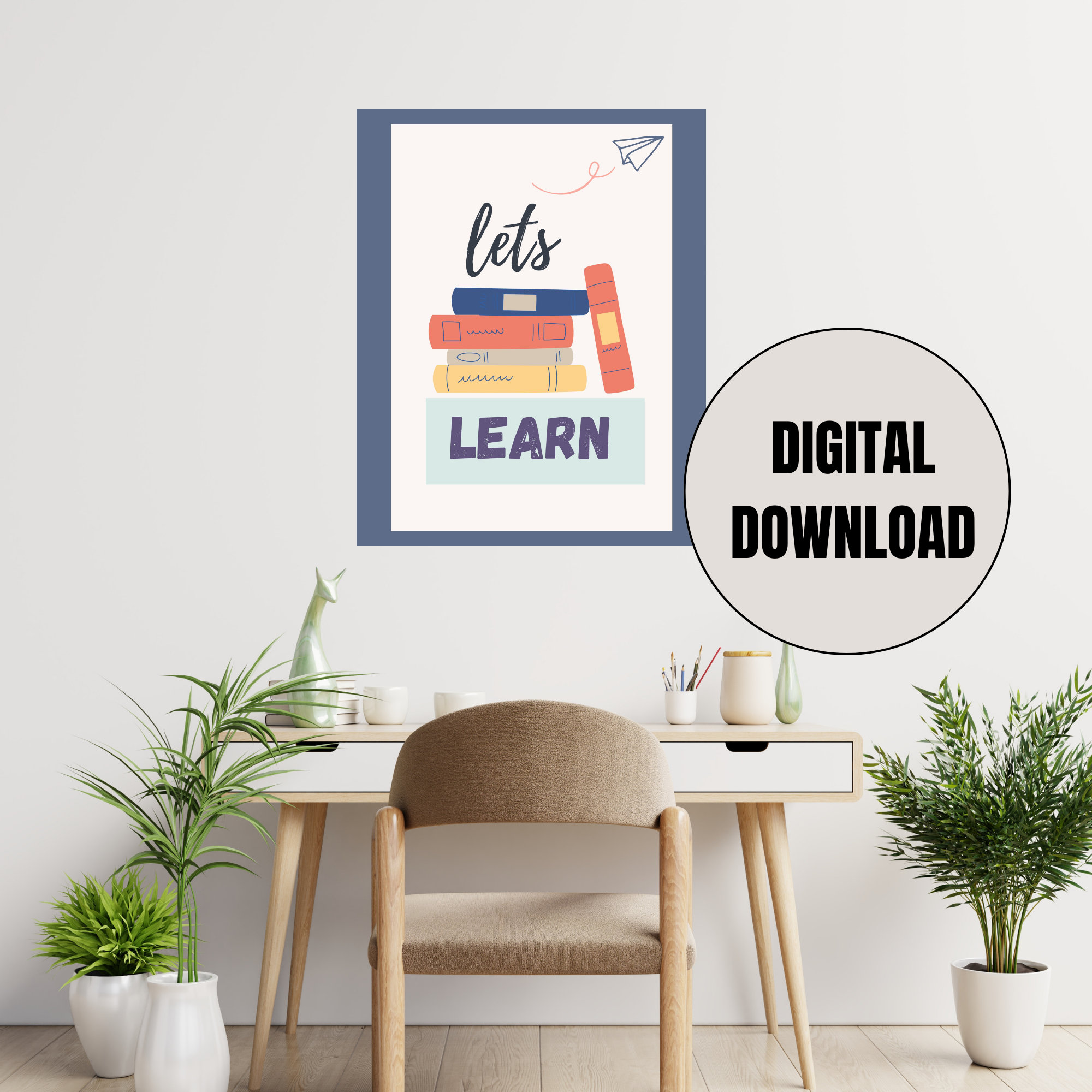 Lets Learn Classroom Printable Wall Art Poster - Etsy