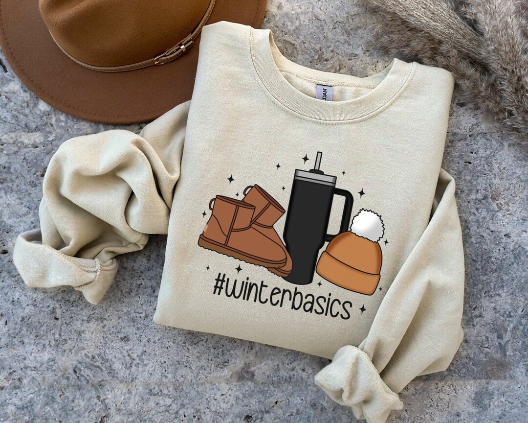 Winter Basics Women's Sweatshirt: Cozy Holiday Sweater - Etsy