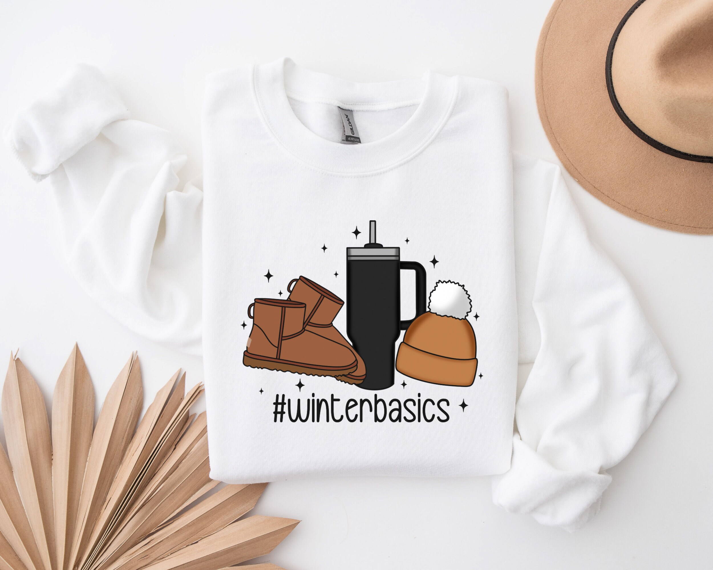 Winter Basics Women's Sweatshirt: Cozy Holiday Sweater - Etsy