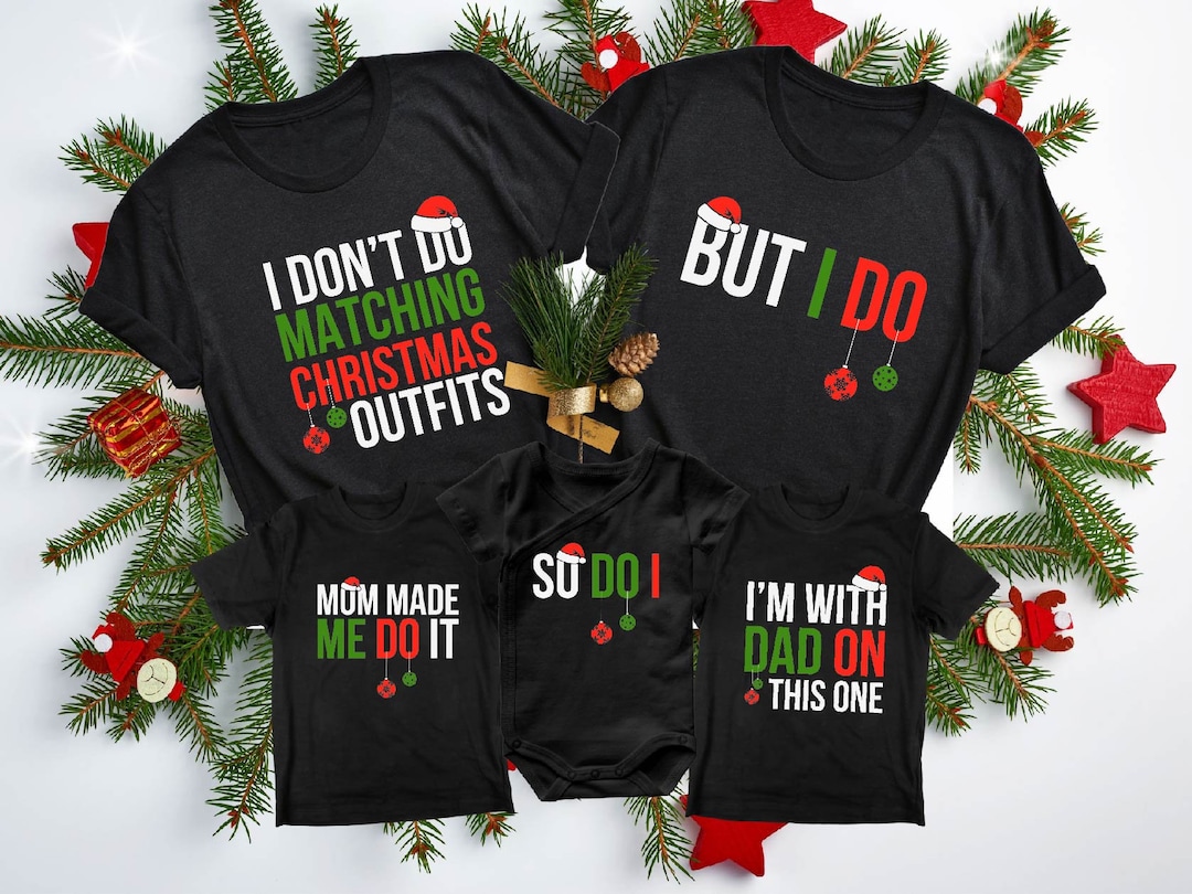 Funny Family Christmas Shirts: Matching Holiday Tee Gift - Etsy