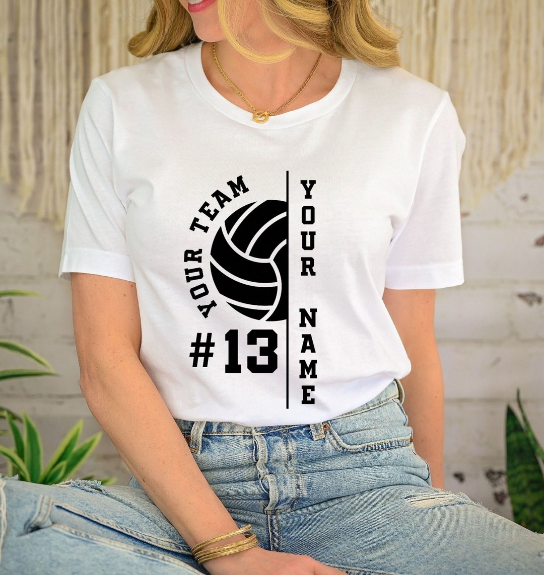 Custom Volleyball Shirt, Personalized Team Shirt, Player Number and ...