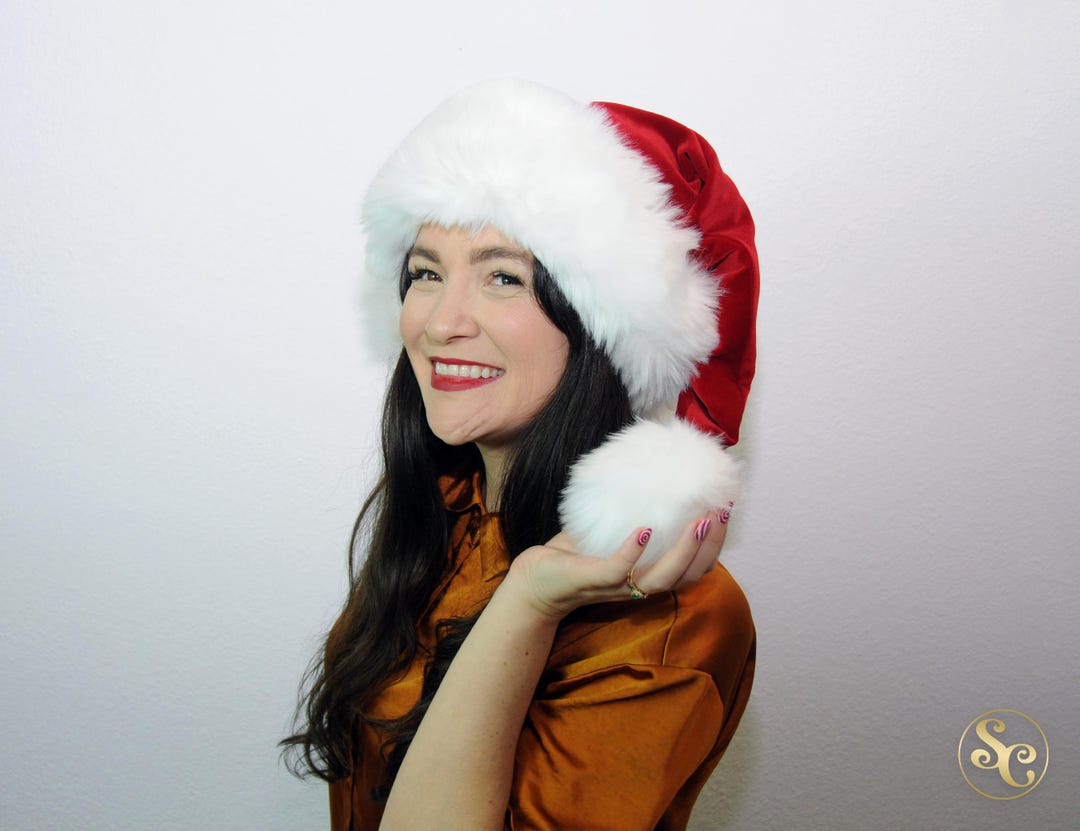 Classic Santa Hat, Christmas, S - XXL Sizes, Luxury, Buttery Soft Red ...