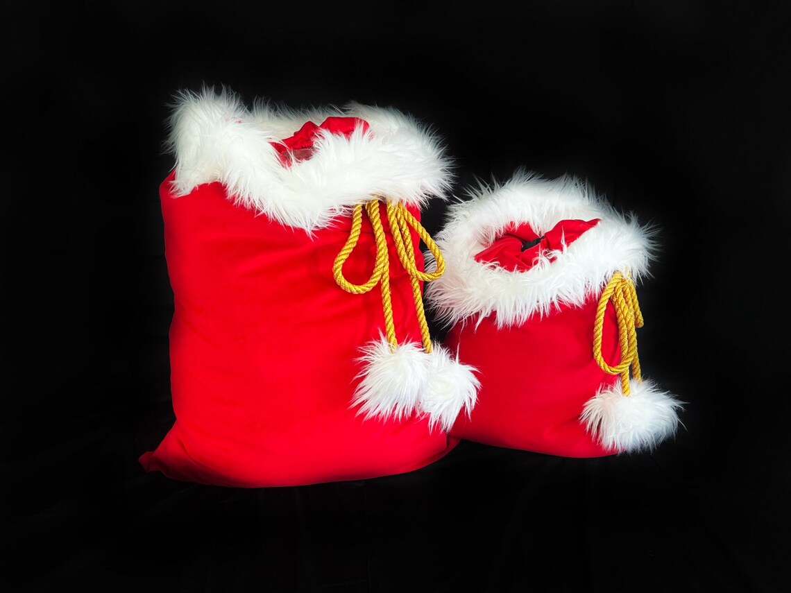 XL Authentic Santa Present Sack Bag - Etsy