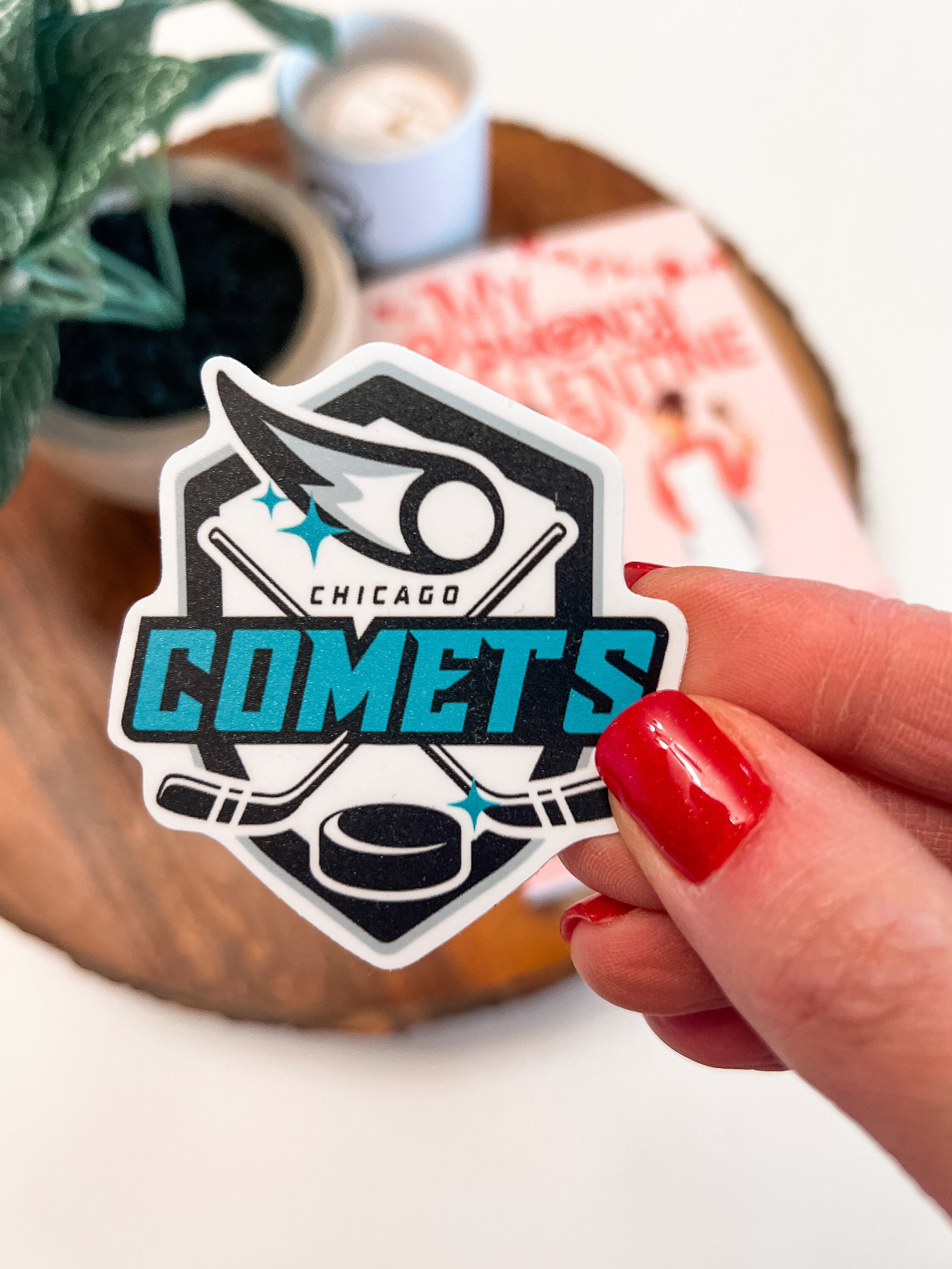 Chicago Comets Logo Sticker - Etsy