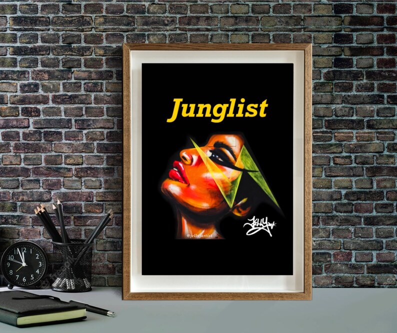 Junglist Print A3 Size by Jelly Street Artist. Original Mural - Etsy