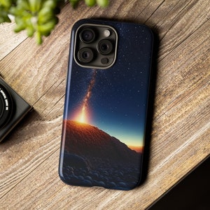 Meteor Crash Sunset Case Design for iPhone 15, Colorful iPhone 15 Pro ...