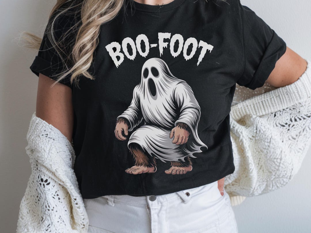 Boo-foot Bigfoot Ghost T-shirt | Halloween Comfort Colors Tee - Etsy