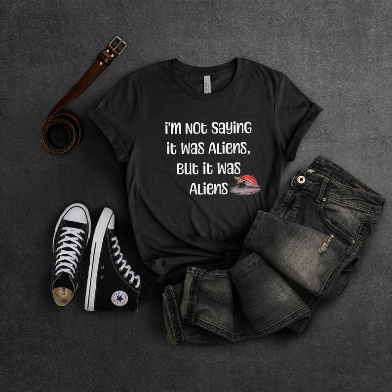 Alien UFO Graphic Shirt Designs Funny Space Themed T-shirt Clothing for ...