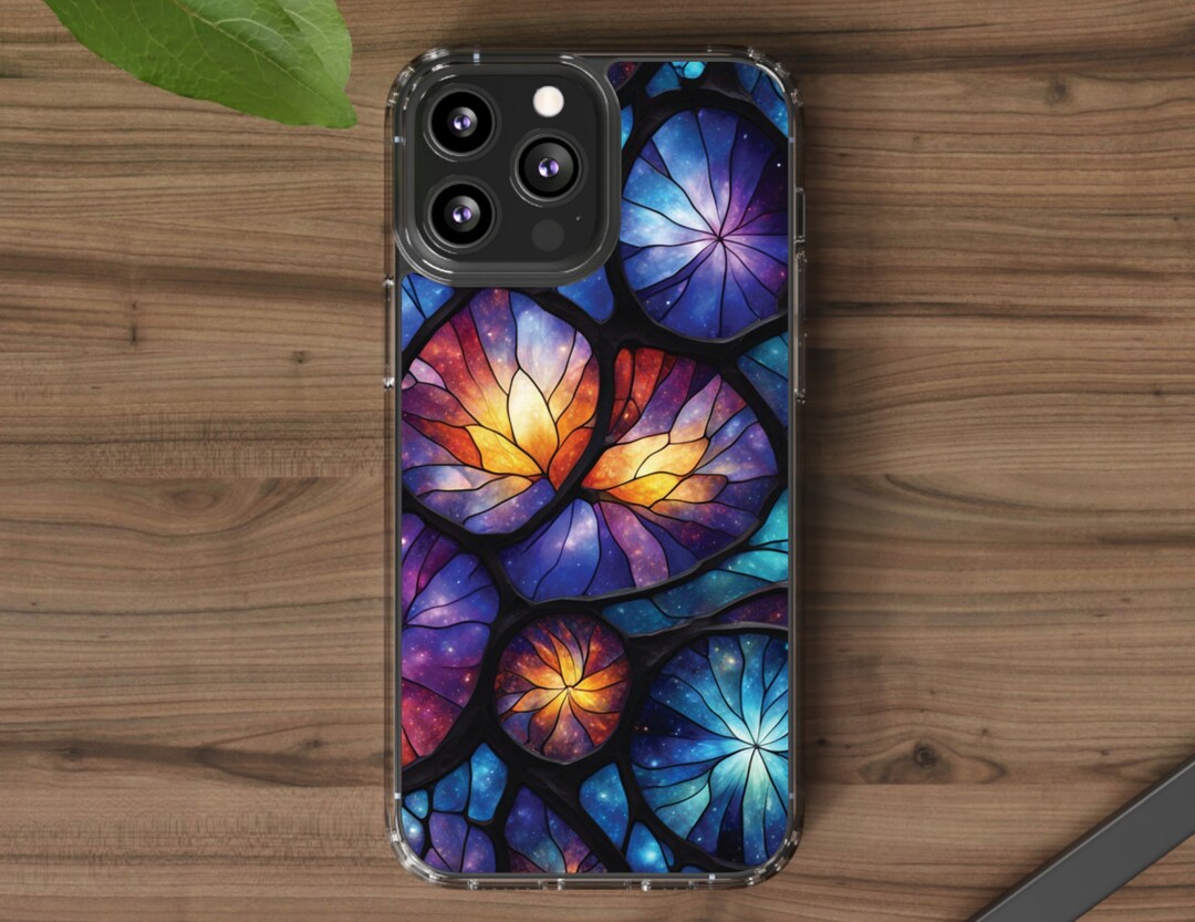 Celestial Cosmos Stained Glass Phone Cases - iPhone 15 Pro Max, Pixel and Samsung Outer Space ...