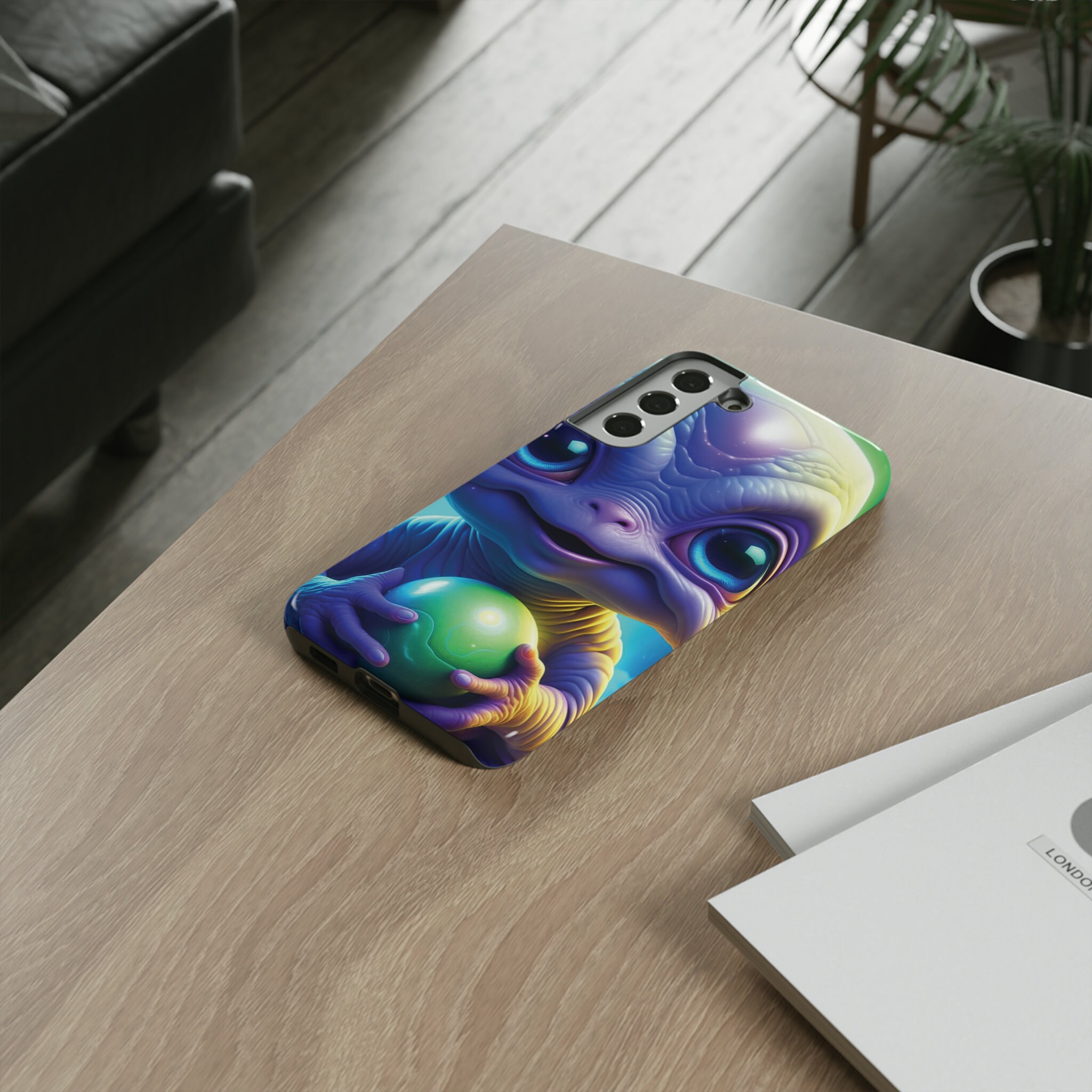 Cute 3d Alien Art Phone Case for All Devices, Space Themed Phone Models ...
