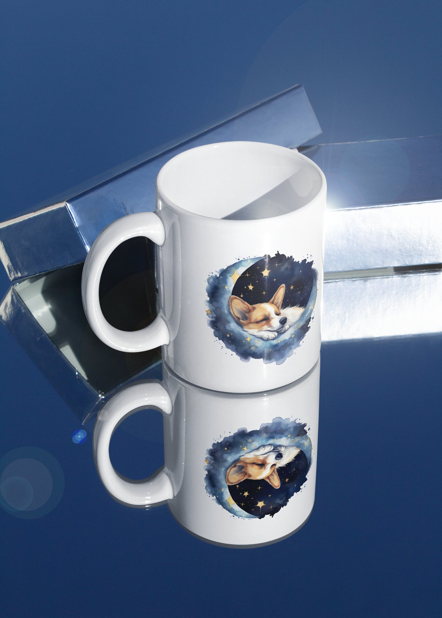Vintage Corgi Space Themed Coffee Mug, Corgi Lover Gifts, Animal Love ...