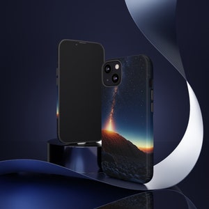 Meteor Crash Sunset Case Design for iPhone 15, Colorful iPhone 15 Pro ...