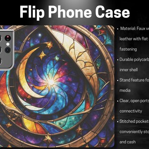 Celestial Cosmos Stained Glass Phone Cases for iPhone 15 14 13 12 Pro ...