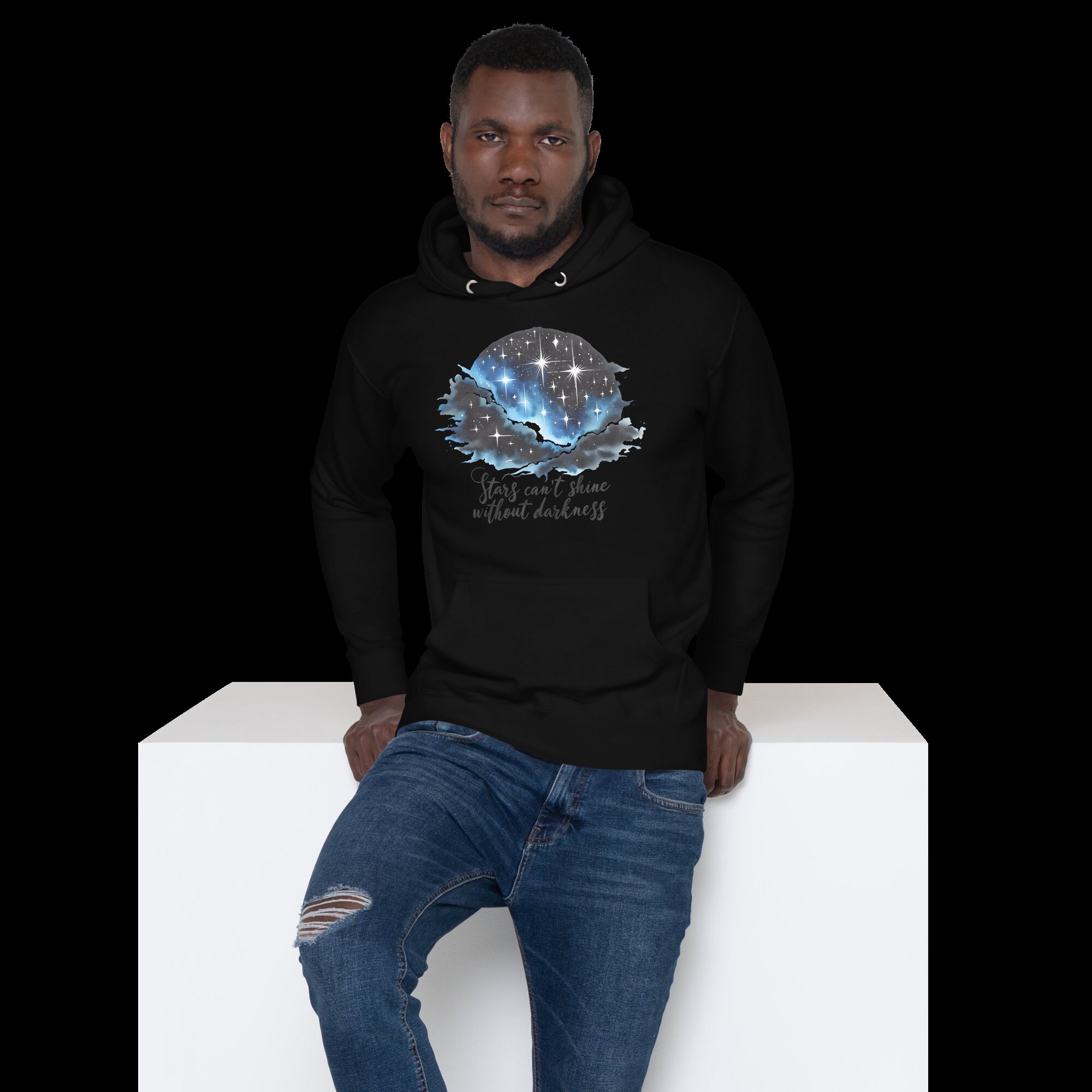 Unisex Outer Space Graphic Hoodie, Galaxy Design Hoodie, Space Themed ...