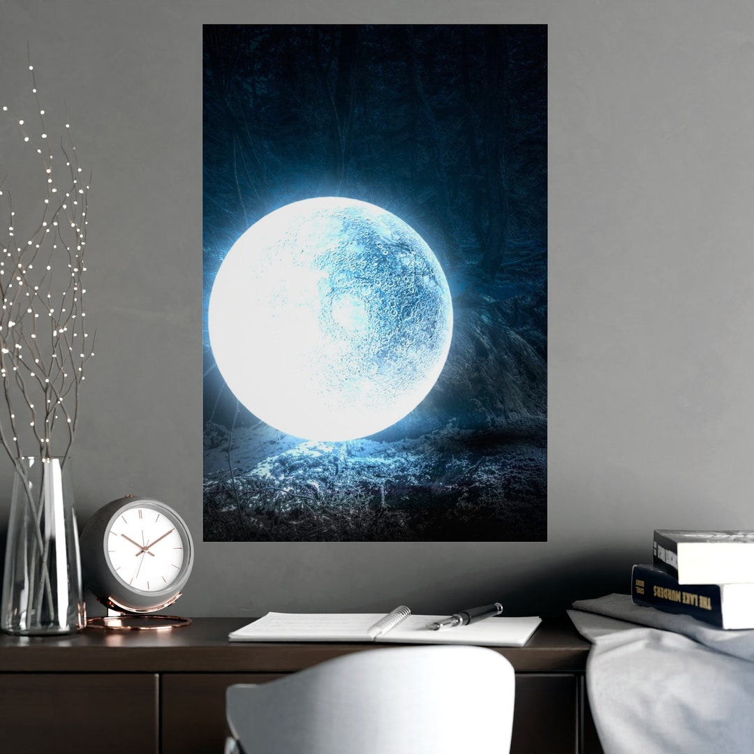 Spooky Night Image Vertical and Horizontal Matte Poster - Etsy