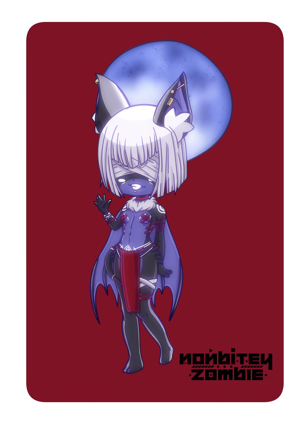 Chibi Bat Girl (glow in the Dark) - Etsy