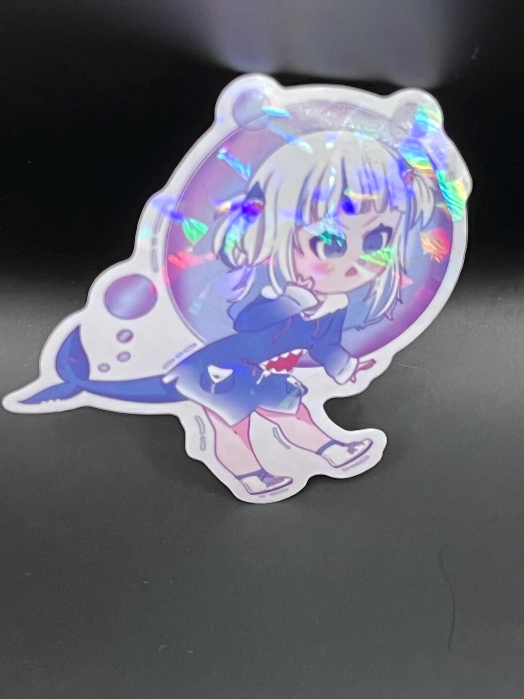 Gawr Gura Holographic Sticker hololive - Etsy