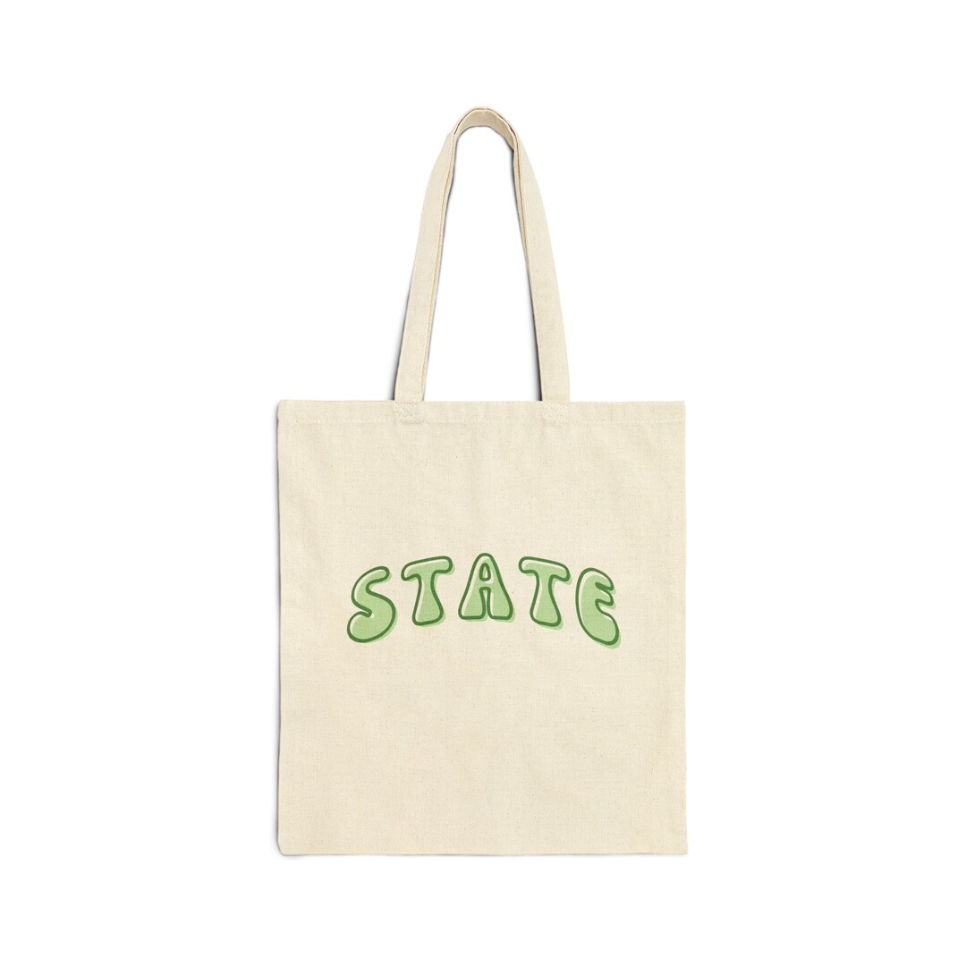 Michigan State Tote Bag State Logo - Etsy