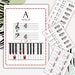 Music and Piano Chord Flashcards, Piano Major and Minor Chords and Keys ...