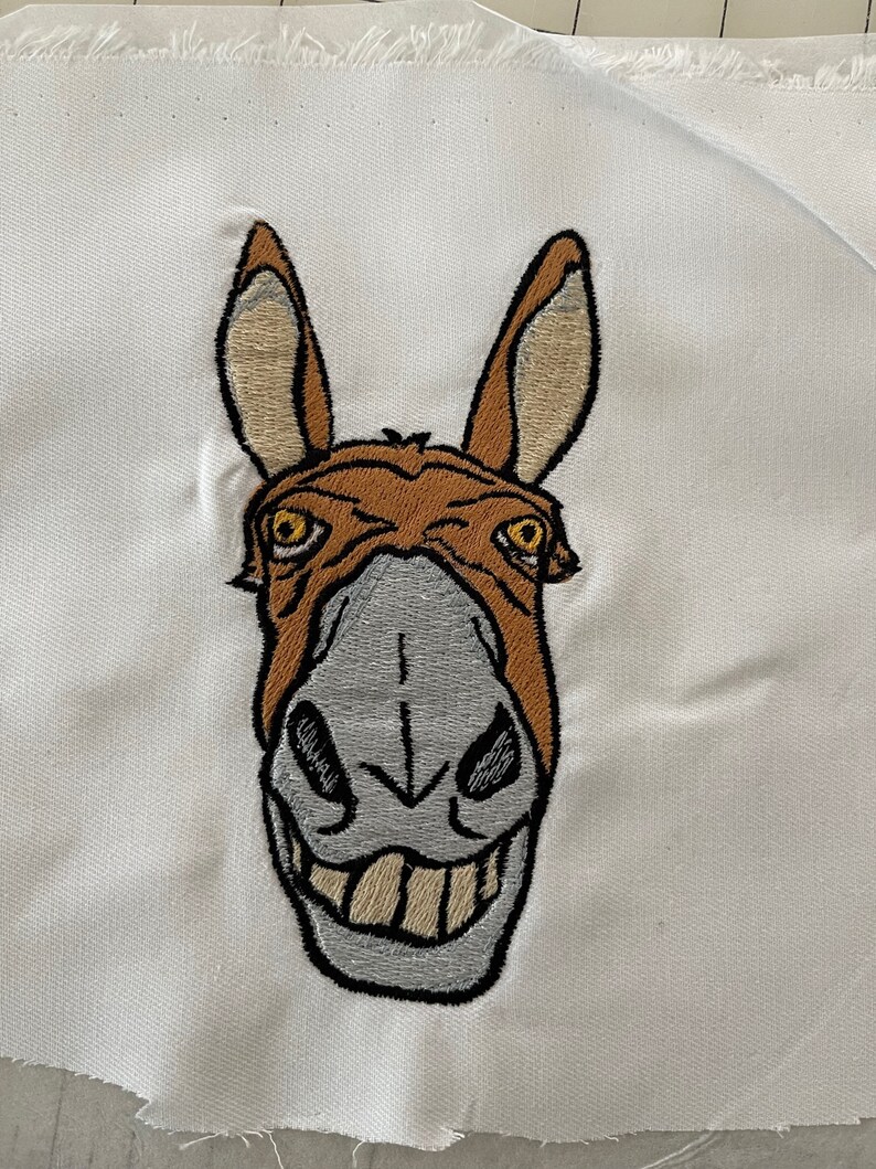 Donkey Embroidery Design Digital Download - Etsy