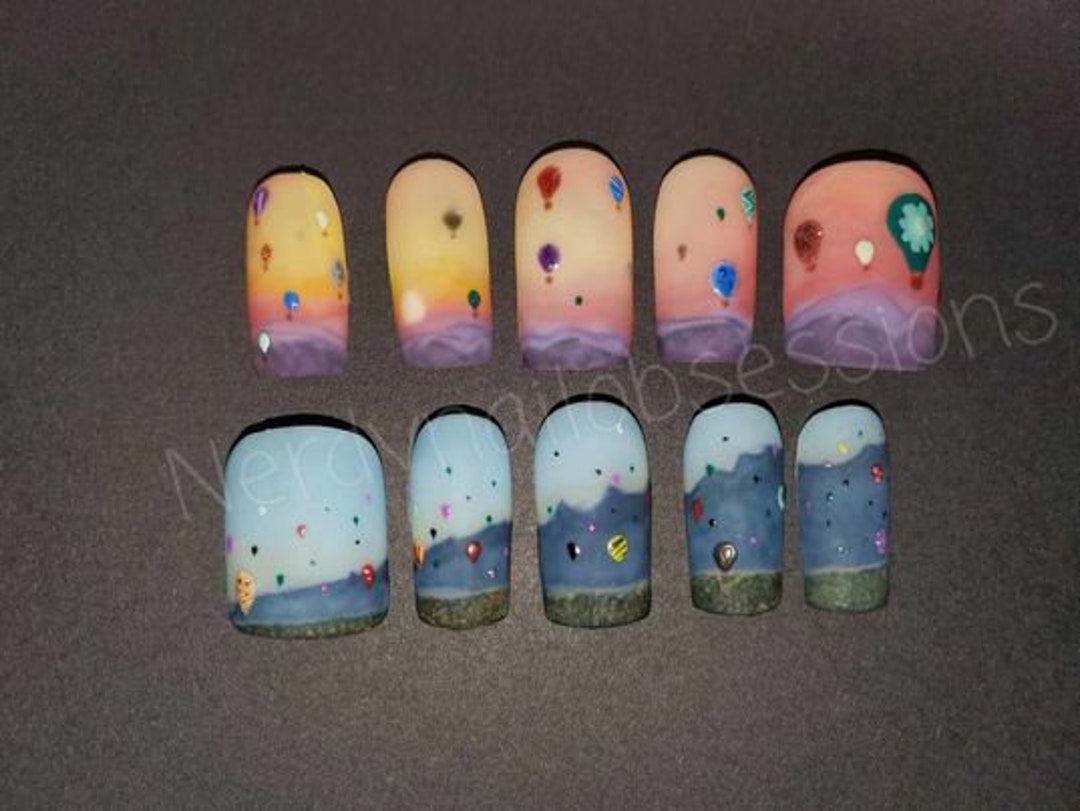 CUSTOM Nail Art Press on Nails - Etsy