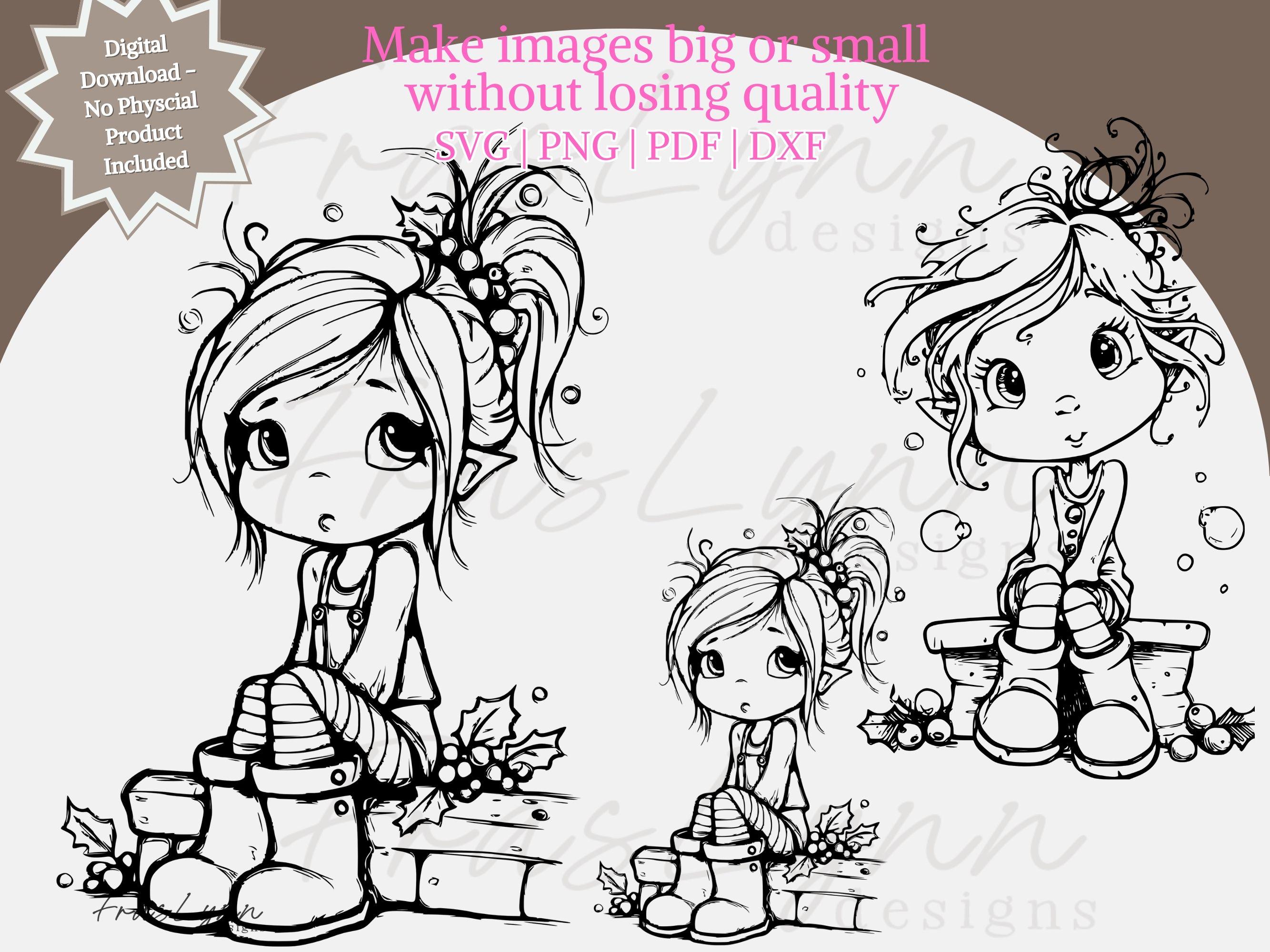 Girls SVG Clipart Bundle: Winter, Wedding, Png, Pdf, Dxf Files, 27 ...