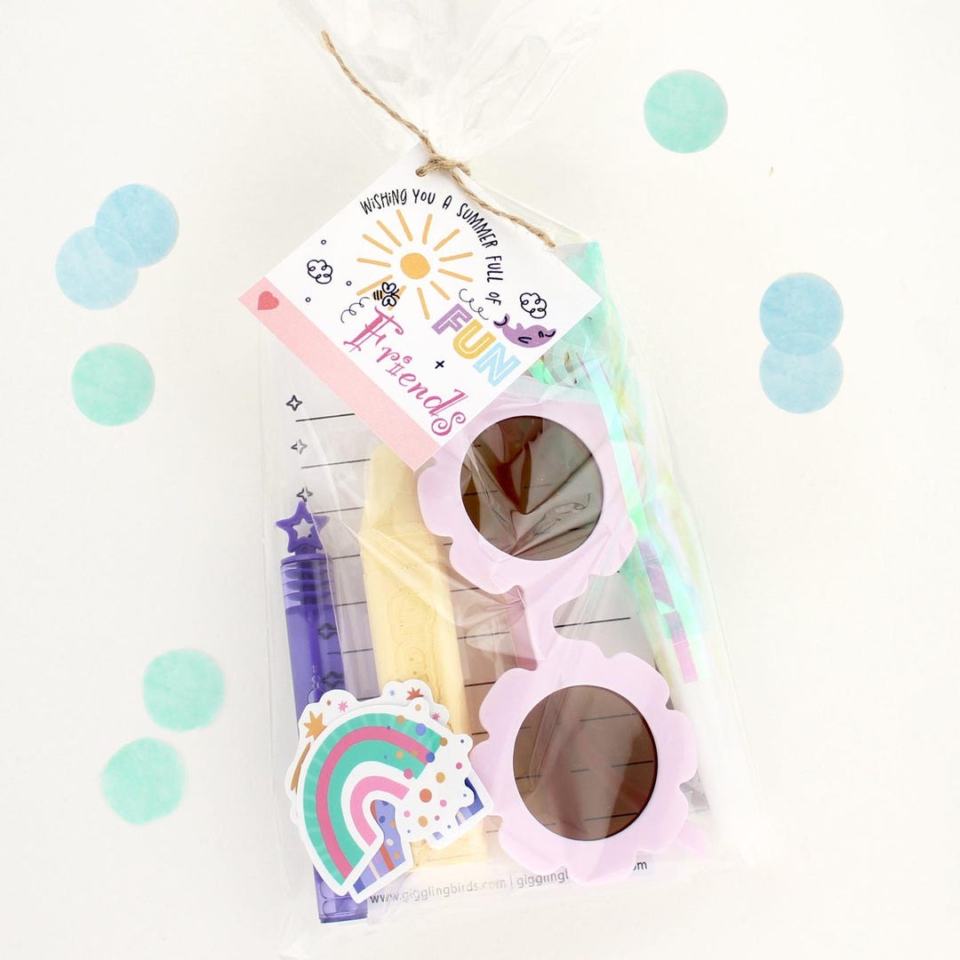 Summer End of Year Kids Party Favor Handout | Kids Beach Party Handout ...