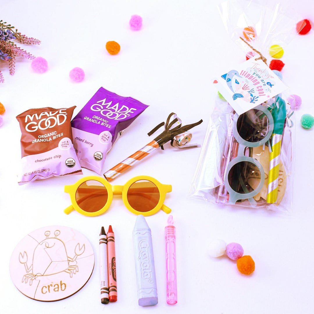Under the Sea Party Favor Kit: Sunglasses, Puzzle, Chalk - Etsy