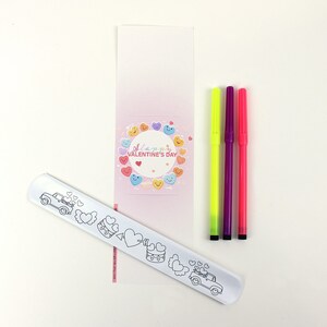 DIY Valentine's Day Personalized Slap Bracelet Classroom Gift | Set of ...