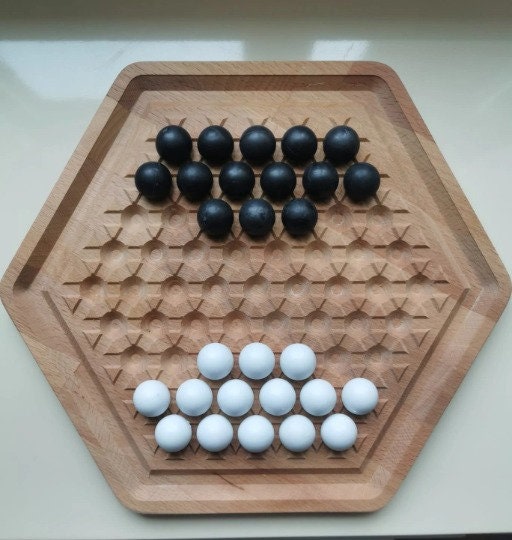 Abalone Board Game, Table Game, Mind Game, Wooden Abalone Game, Family ...