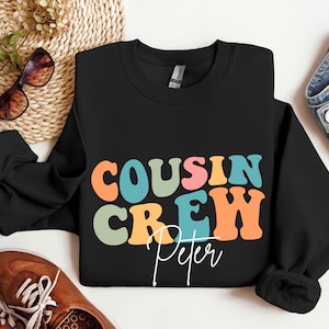Personalized Groovy Cousin Crew Kids Shirt, Retro Custom Matching ...