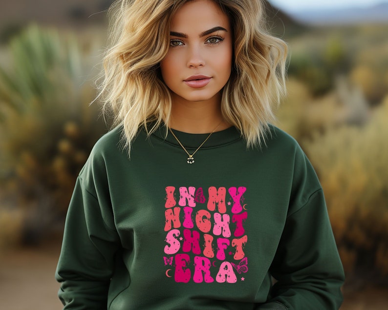Night Shift Nurse Sweatshirt, in My Night Shift Era Shirt, Nurse Crew ...