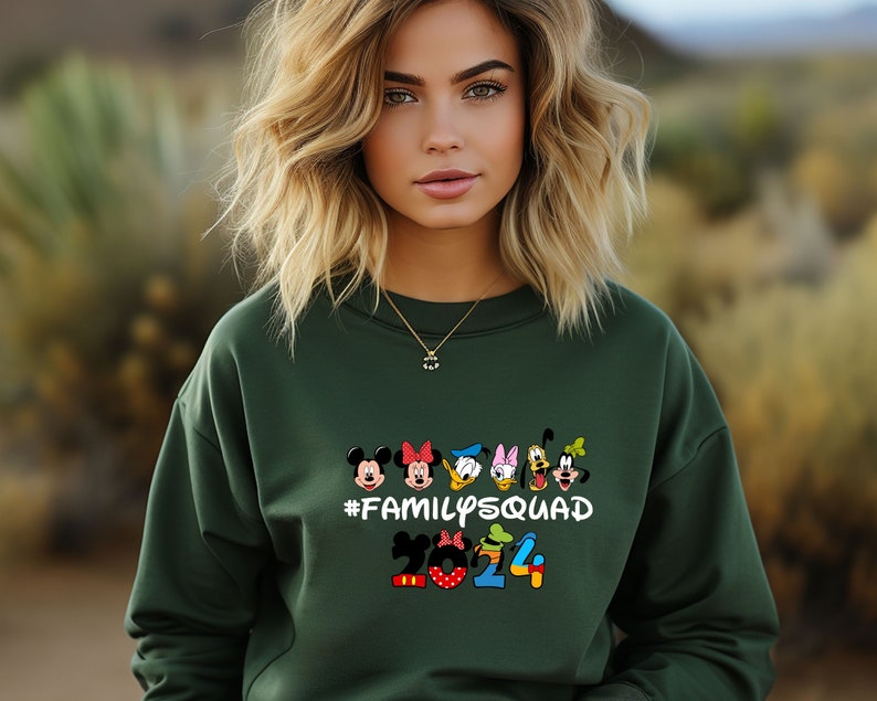 Disney Family Squad 2024 Sweatshirt, Disney Squad Shirt, Disney ...