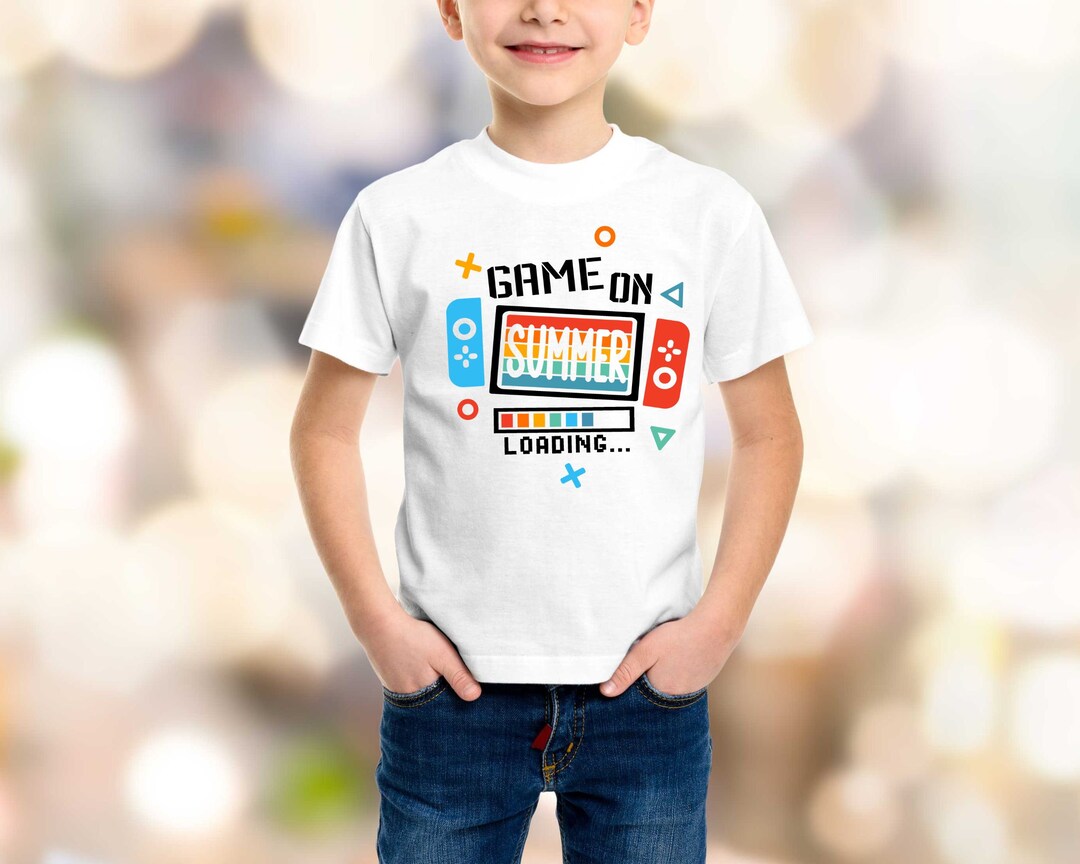 Game on Summer Loading Shirt, Last Day of School Shirt, Boys Summer ...