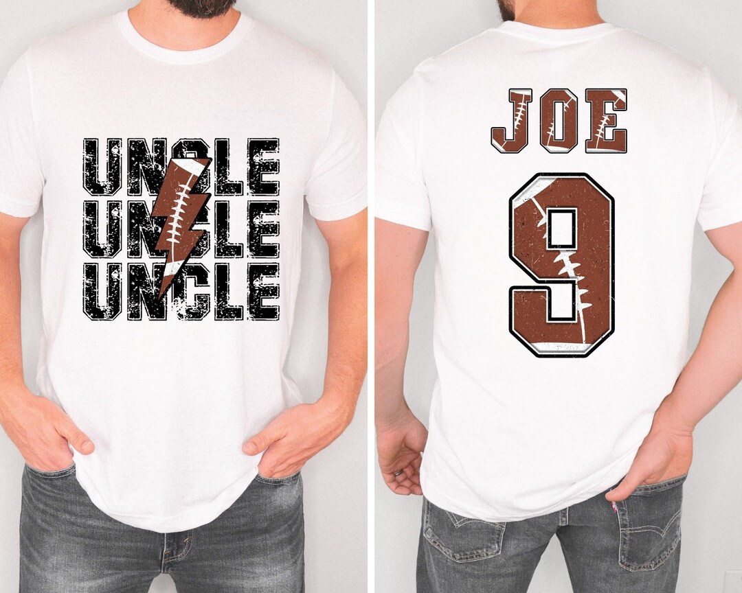 Custom Football Uncle Shirt, Football Uncle Tee, Football Uncle Shirt ...