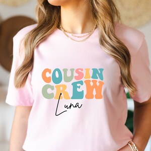 Personalized Groovy Cousin Crew Kids Shirt, Retro Custom Matching ...